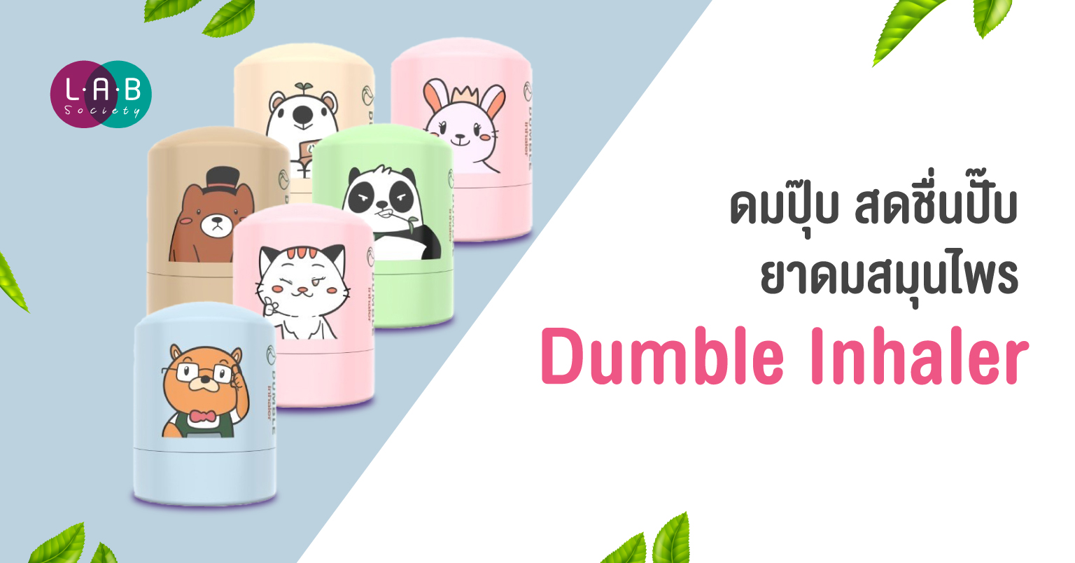 ดมปุ๊บ สดชื่นปั๊บ ยาดมสมุนไพร Dumble Inhaler - Lab-society